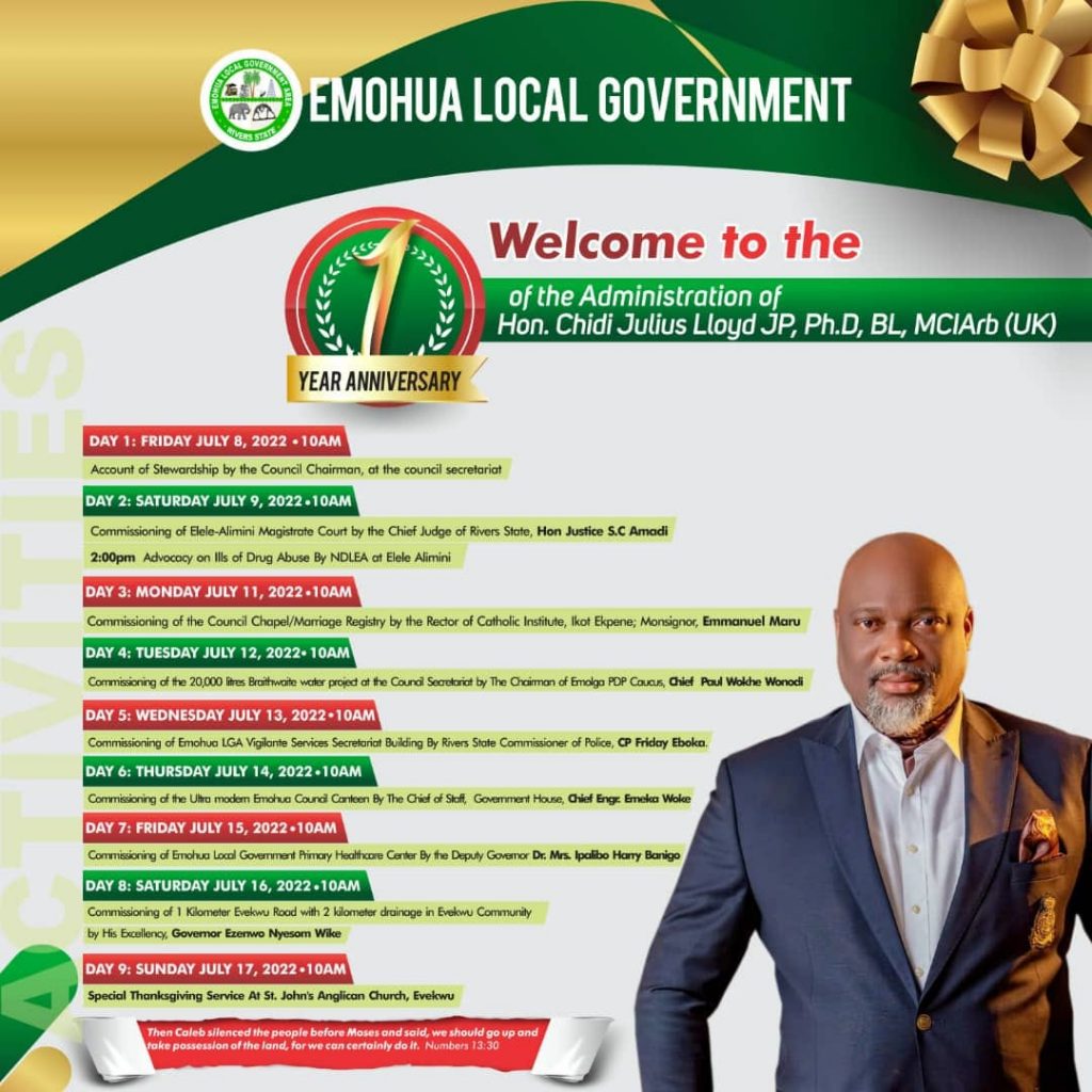 EMOHUA LOCAL GOVERNMENT – Emohua LGA